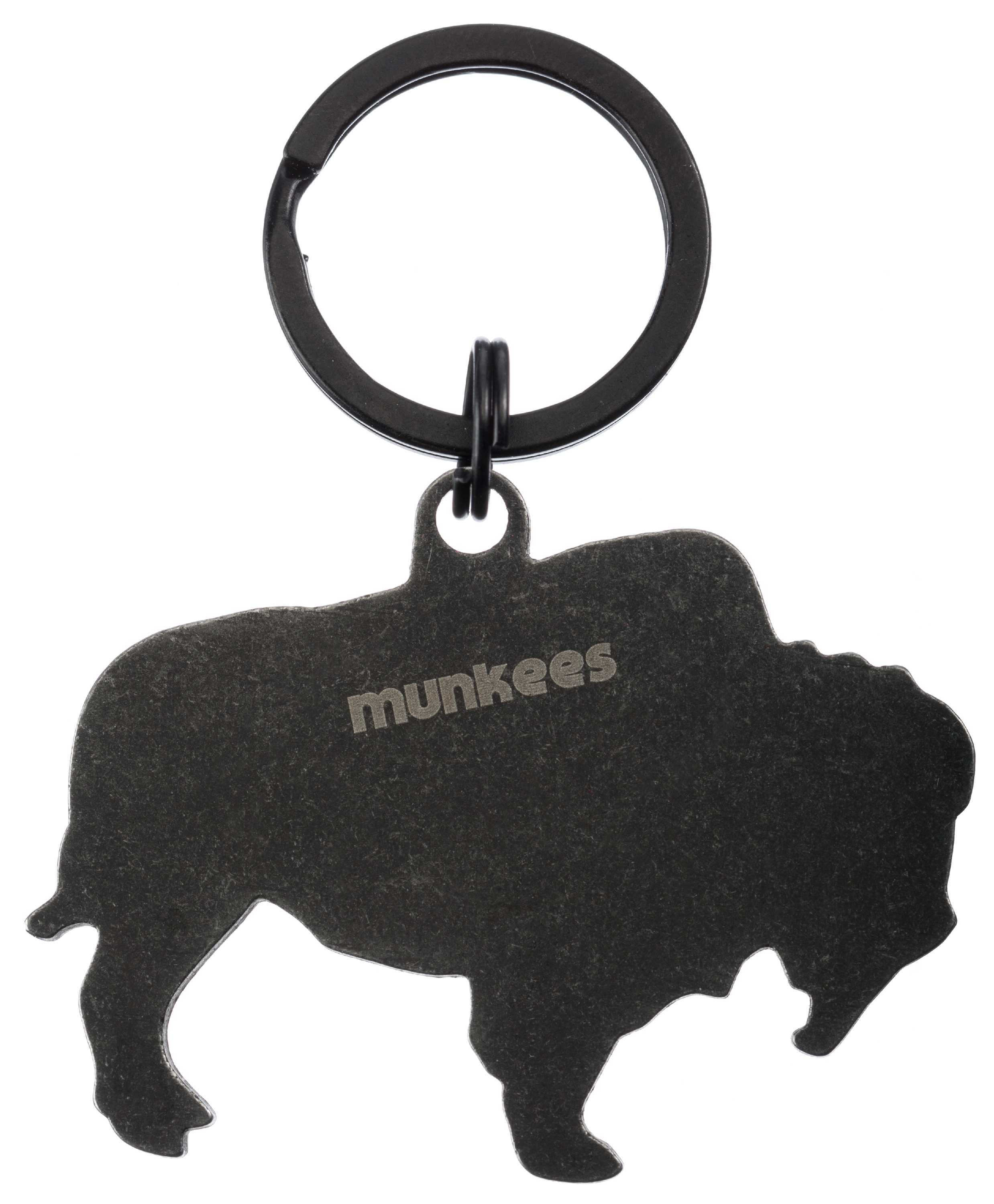 Munkees Stainless Steel Buffalo Bottle Opener Key Ring | Bass Pro Shops